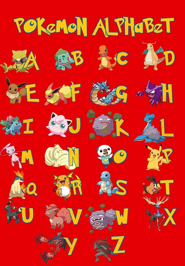 pokemon-alphabet-letters – Learn Languages with Barbara with the Aloha ...